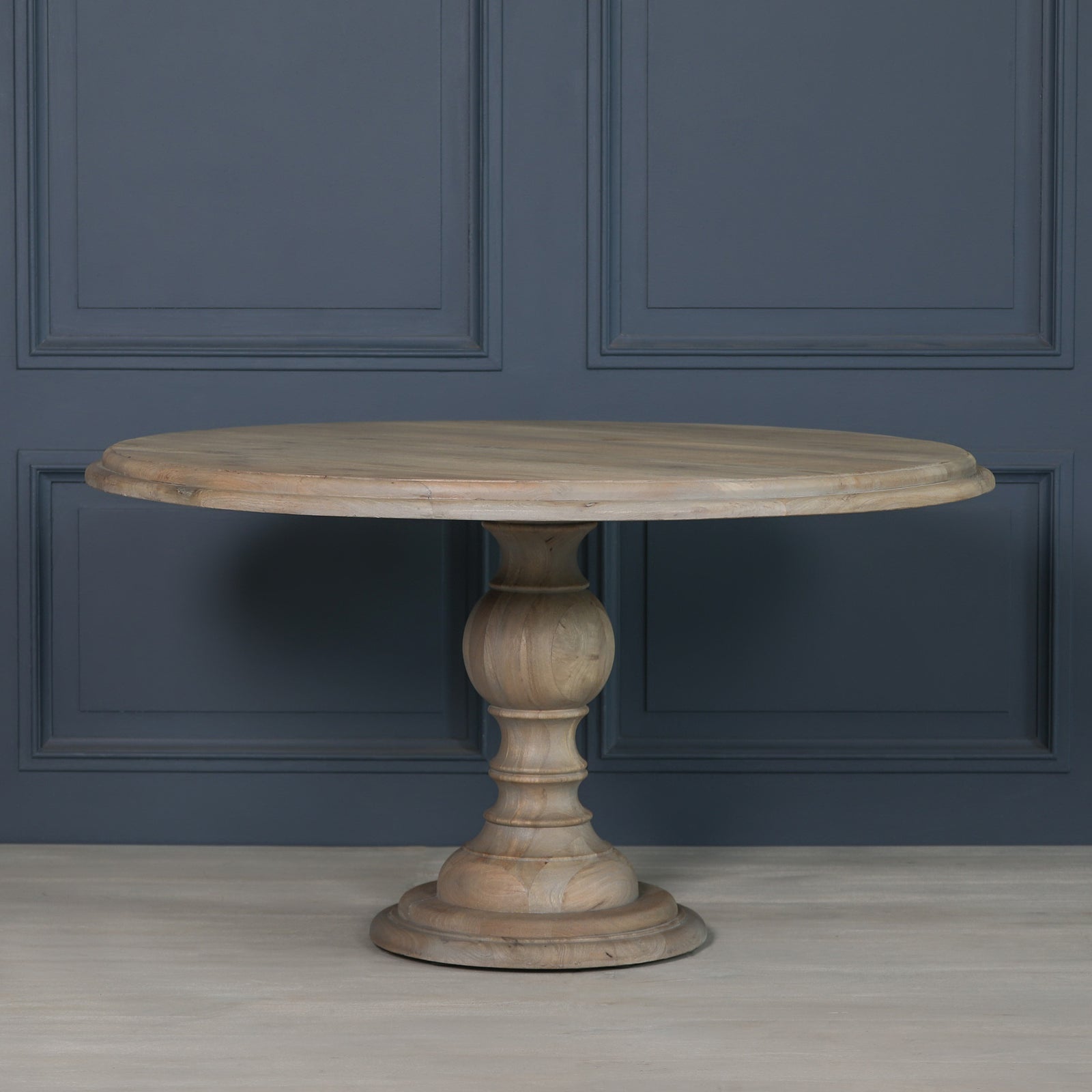 Derwent 147cm Rustic Wooden 4 Seater Round Dining Table